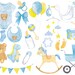 Baby Boy Watercolor Clipart Watercolor Boys Baby Shower - Etsy
