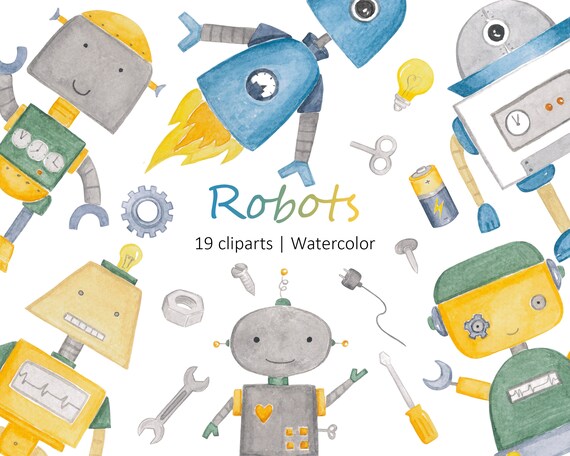 Craft Supplies & Tools Visual Arts Collage Robotics Nursery Clipart ...