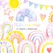 Rainbow Watercolor Clipart, Watercolor Rainbow Birthday Clipart, PNG ...