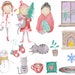 Winter Girl Watercolor Clipart, Christmas Girl Clipart, Watercolor ...