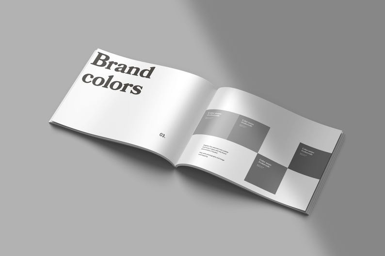 Brand Guidelines Template for Adobe Illustrator and Indesign | FULLY ...