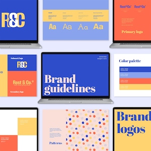 Brand Guidelines Template for Adobe Illustrator and Indesign | FULLY ...