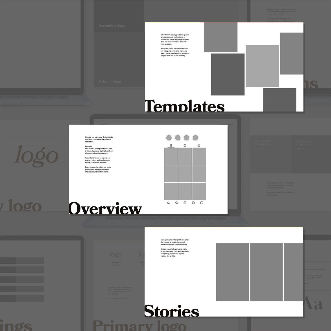 Brand Guidelines Template for Adobe Illustrator and Indesign | FULLY ...