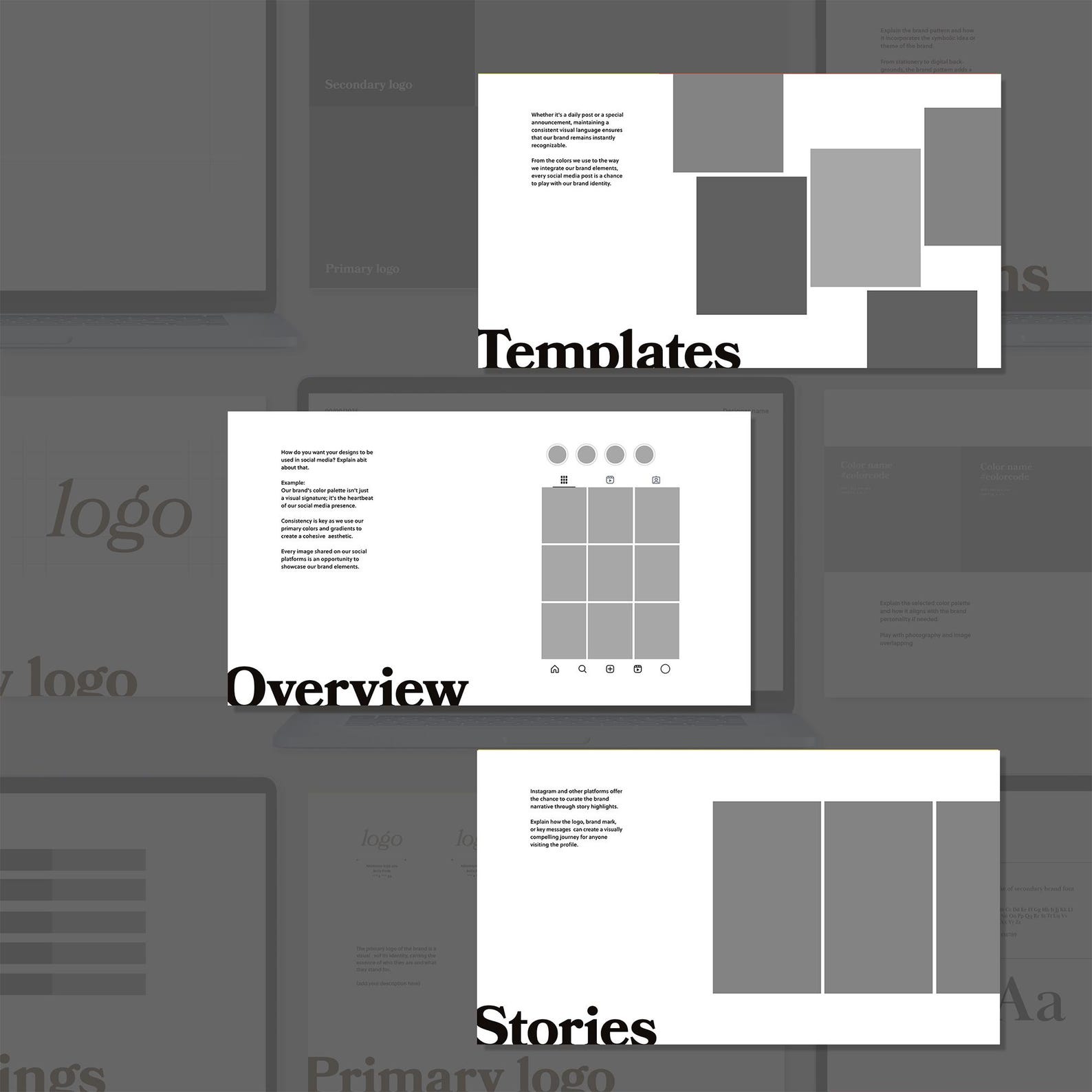 Brand Guidelines Template for Adobe Illustrator and Indesign | FULLY ...
