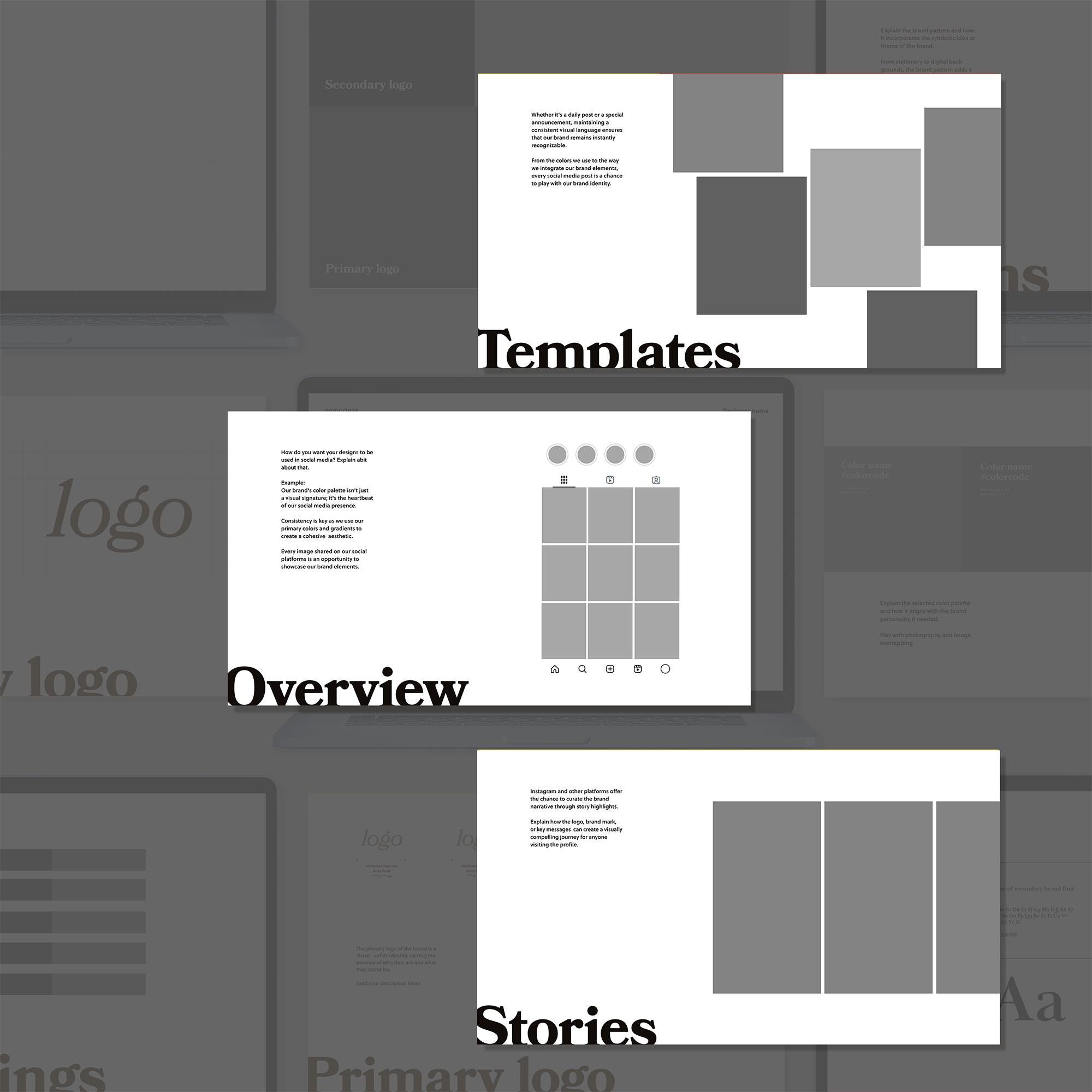 Brand Guidelines Template for Adobe Illustrator and Indesign | FULLY ...