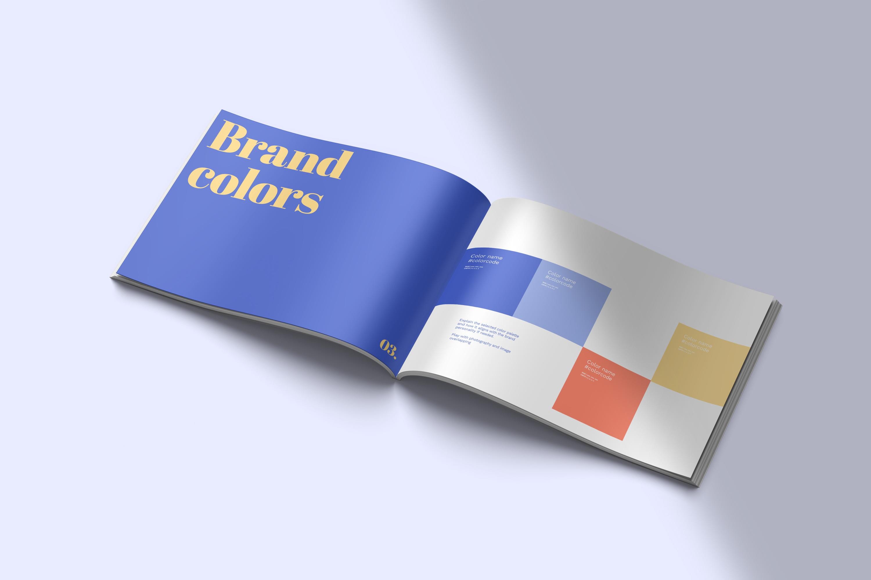 Brand Guidelines Template for Adobe Illustrator and Indesign | FULLY ...