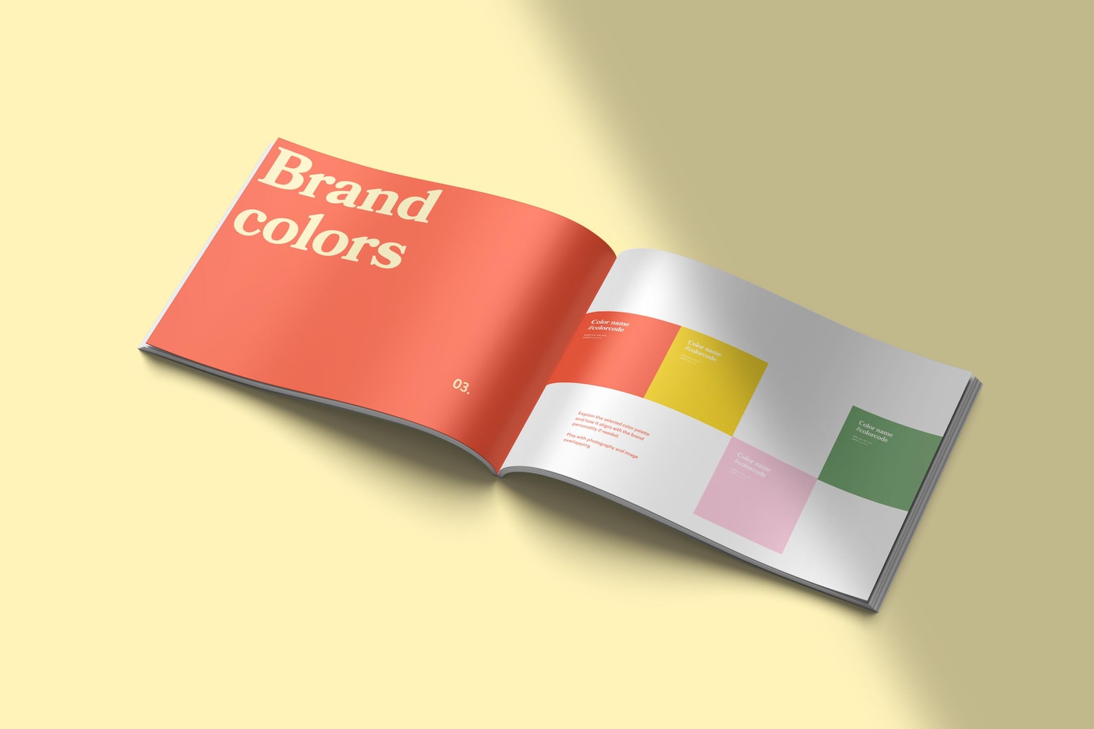 Brand Guidelines Template for Adobe Illustrator and Indesign | FULLY ...