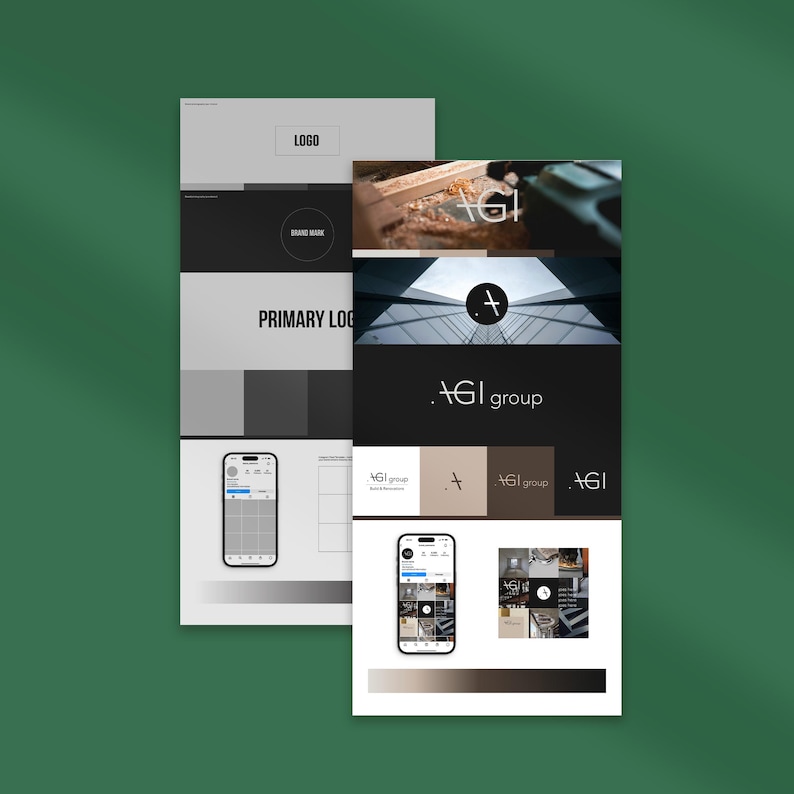 Brand Guidelines Sheet Template for Adobe Illustrator and Indesign ...