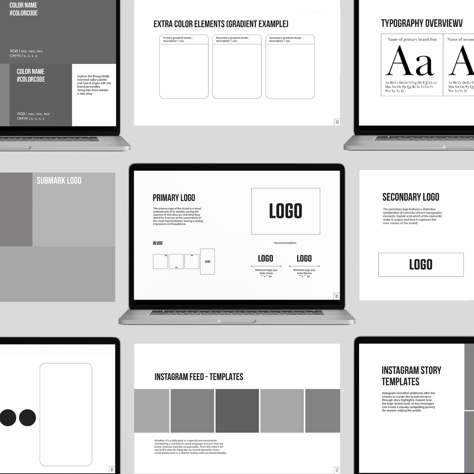Brand Guide Template for CANVA | Fully Editable Brand Manual | 28 Pages ...