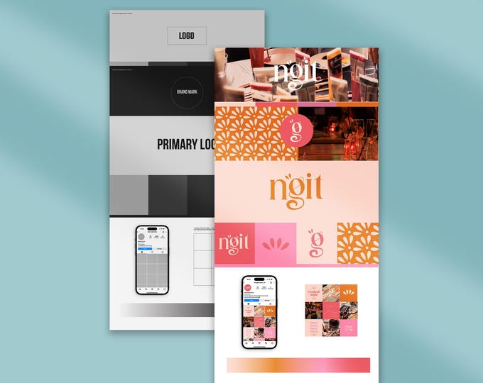 Brand Guidelines Sheet Template for Adobe Illustrator and Indesign ...