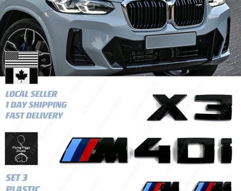 Bmw X3 M40i Black Emblem - Etsy Norway