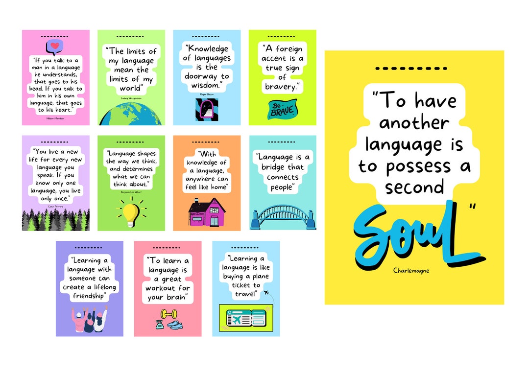 Modern Languages Classroom Display Posters - Etsy