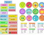 MFL French Classroom Resources Display Posters Days Months - Etsy Canada