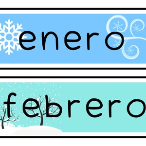 Spanish Class Display Resources Posters Days Months Numbers Classroom ...