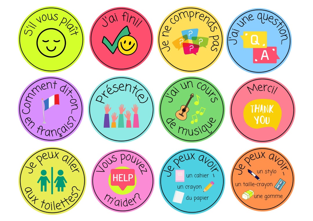 Printable French Class Resources Display Classroom Language Teacher ...