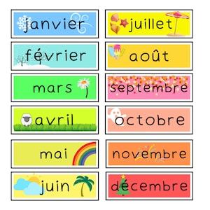 MFL French Classroom Resources Display Posters Days Months Verbs ...