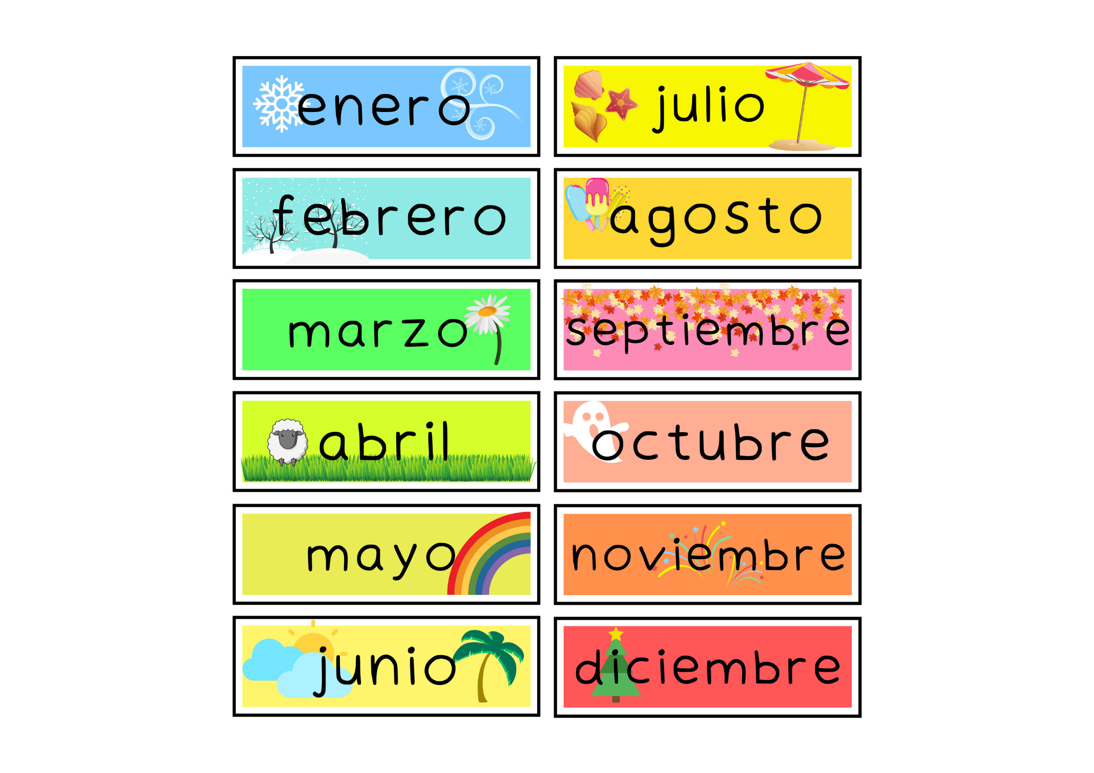 Spanish Class Display Resources Posters Days Months Numbers - Etsy