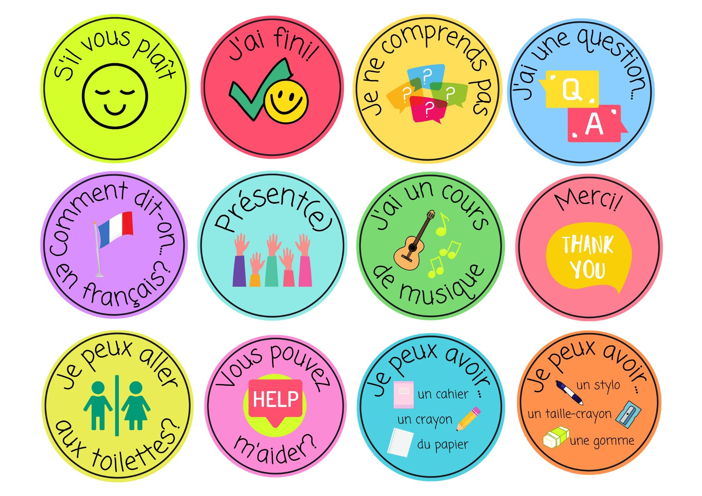 MFL French Classroom Resources Display Posters Days Months Verbs ...