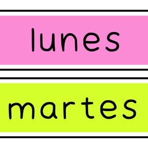 Spanish Class Display Resources Posters Days Months Numbers Classroom ...