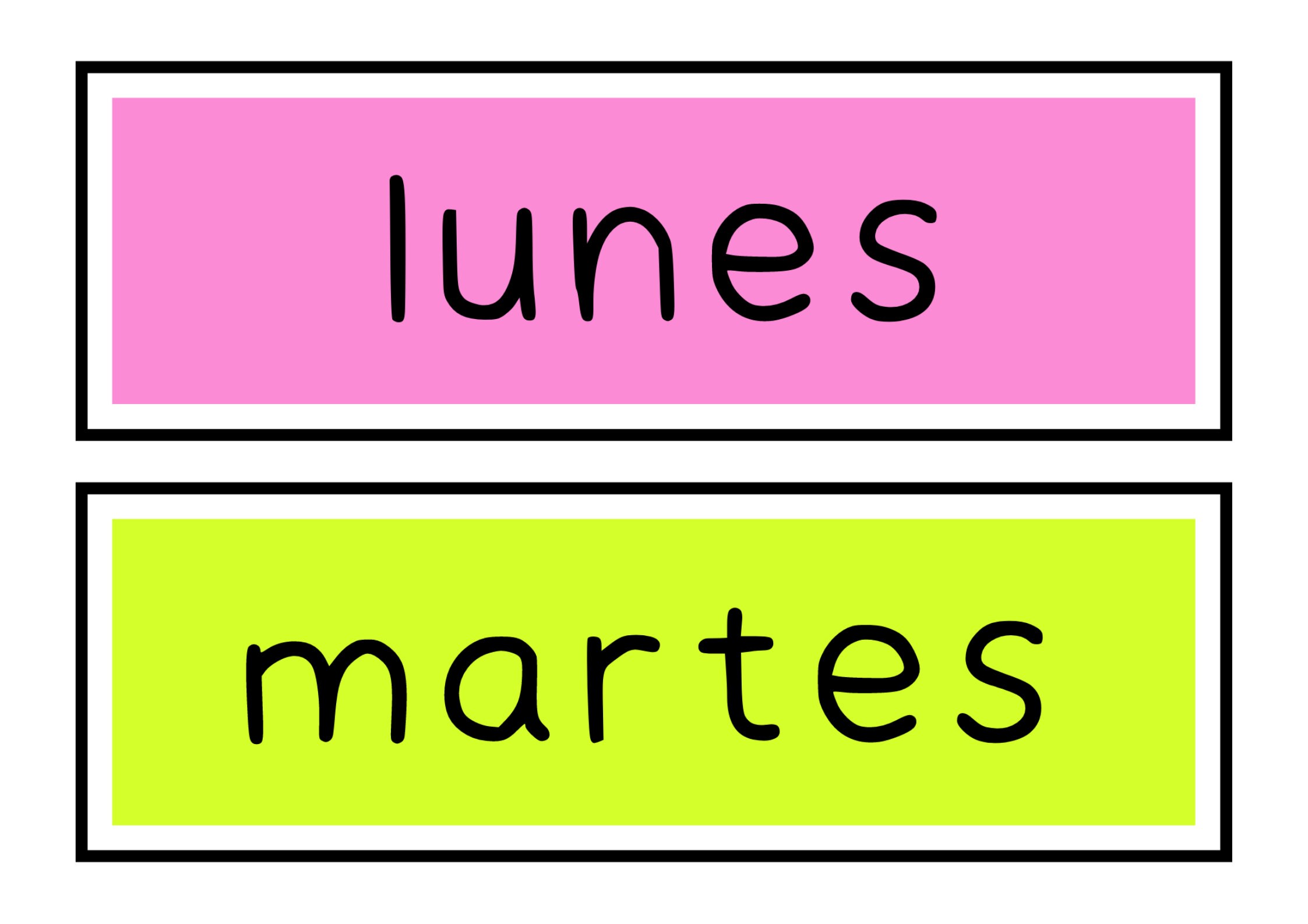 Spanish Class Display Resources Posters Days Months Numbers - Etsy