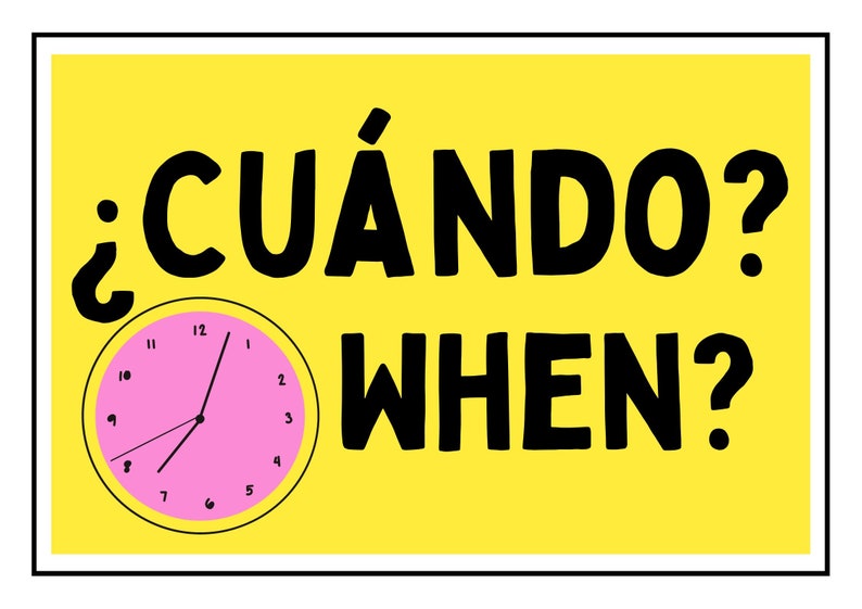 Spanish Classroom Display Question Words - Etsy