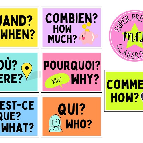 MFL French Classroom Resources Display Posters Days Months - Etsy UK