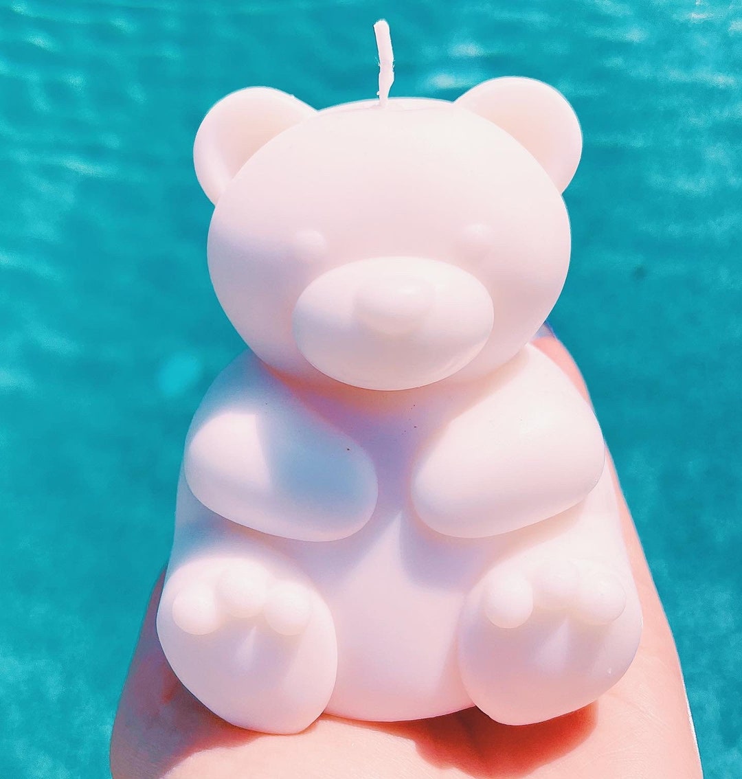 LARGE Teddy Bear Candle| Cute Candle| Home Decor Candle| Birthday Gift ...