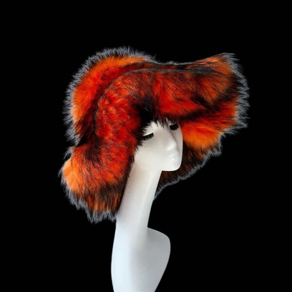 Black Fur Hat - Etsy