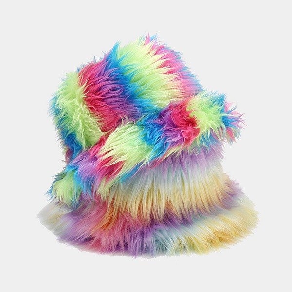 Rainbow Hat - Etsy