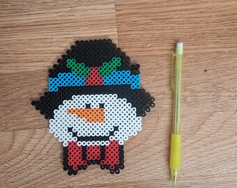 Snowman Perler Bead - Etsy