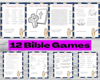 Bible Games Bundle, Bible Study Games, Bible Trivia, Bible Riddles ...