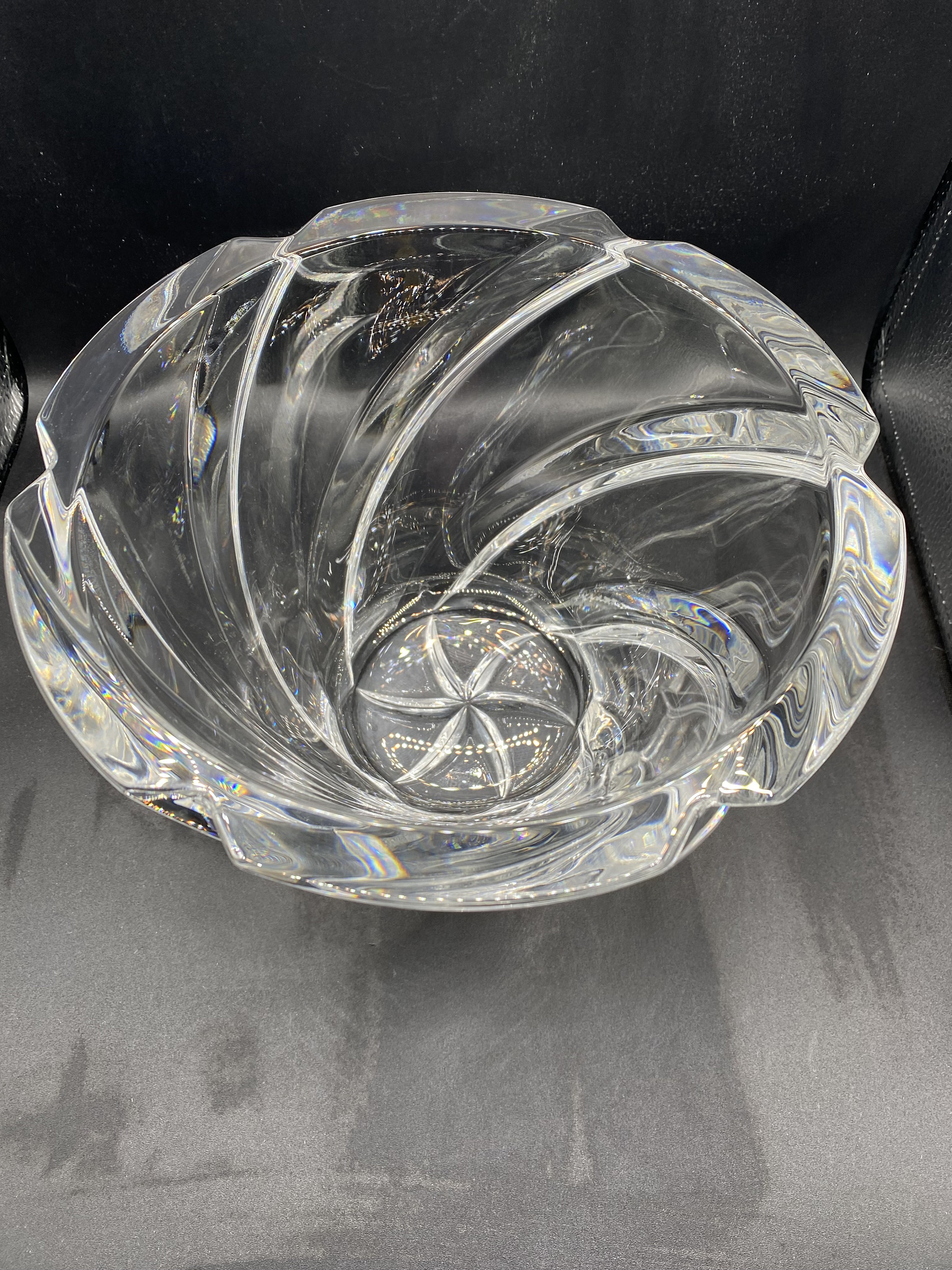 RCR Royal Crystal Rock Large Crystal Spiral Bowl, 24% Lead - Etsy
