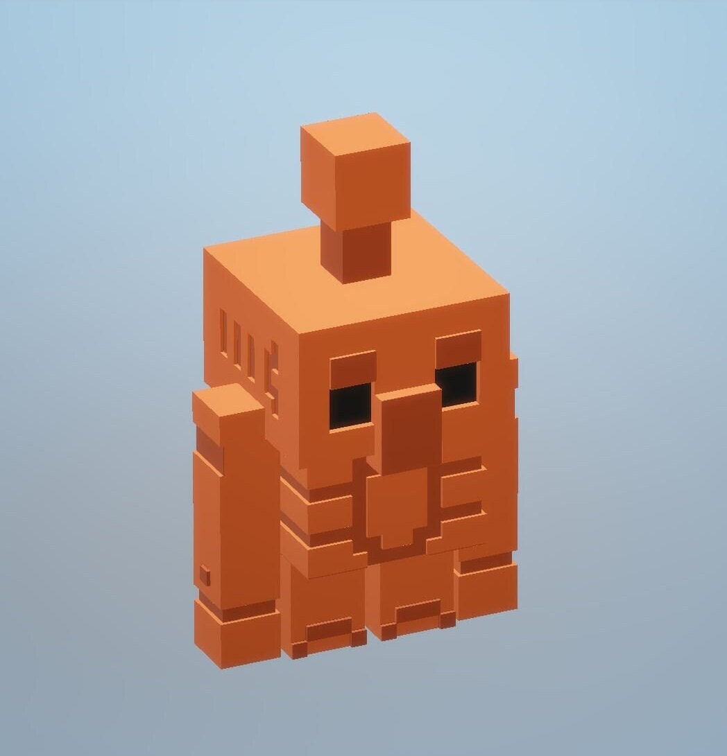 Minecraft Copper Golem 3D Files - Etsy