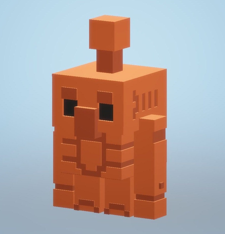 Minecraft Copper Golem 3D Files - Etsy