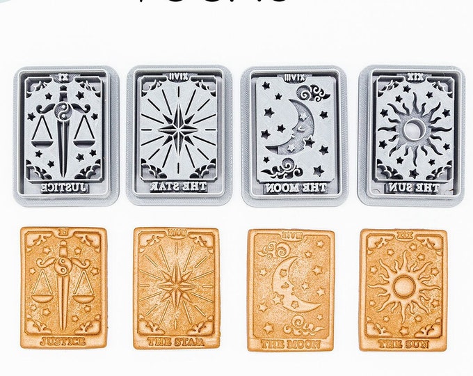 Tarot Cards Cookie Cutter Set the Sun and the Moon - Etsy