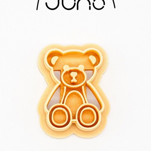 Teddy Bear Printed Clay Polymer Clay Cookie Cutter - Etsy