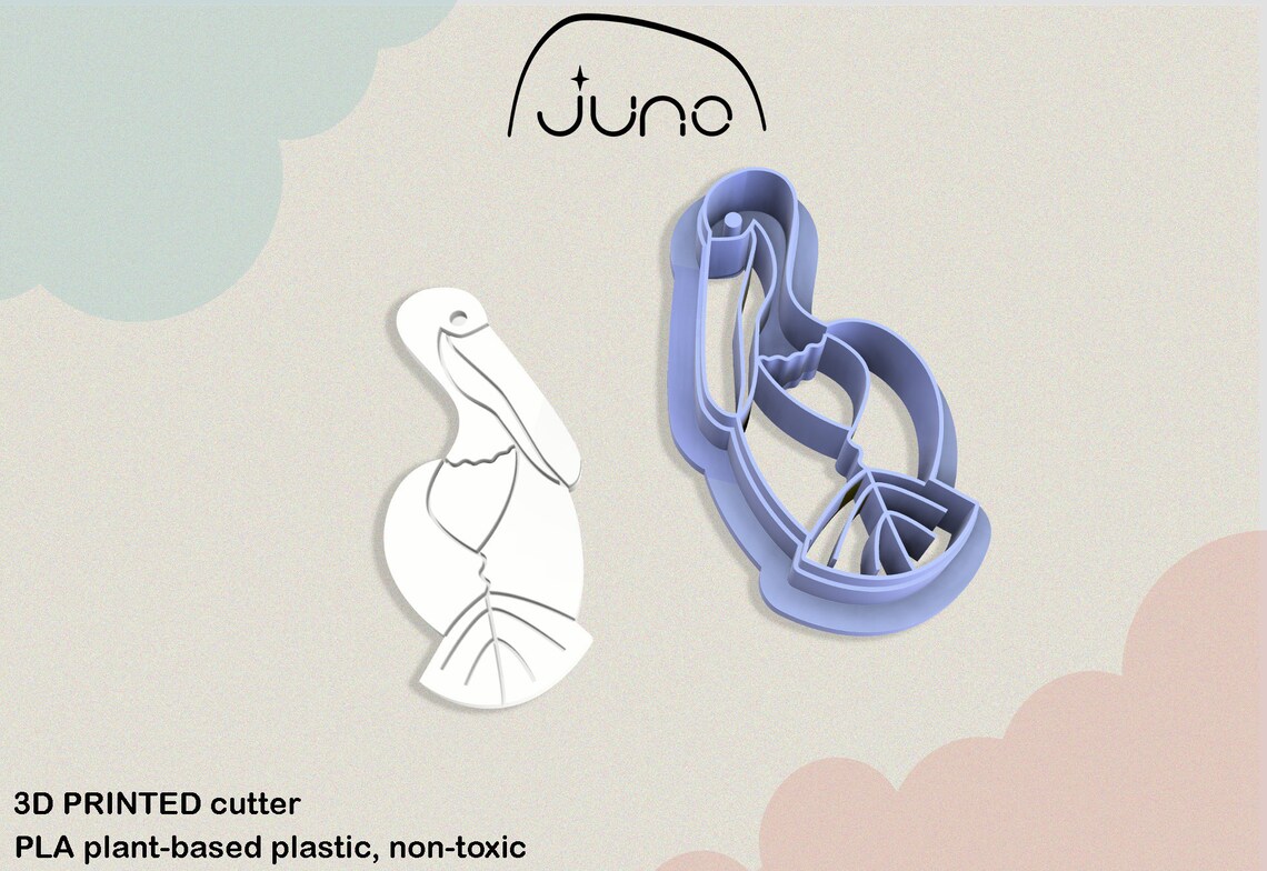 Pelican Printed Clay, Polymer Clay, Cookie Cutter - Etsy