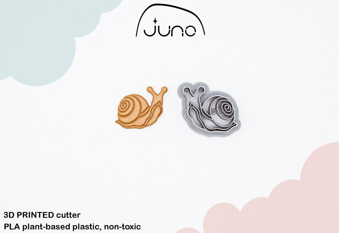 Snail Cookie Cutter: 3D Printed Clay, Polymer Clay - Etsy