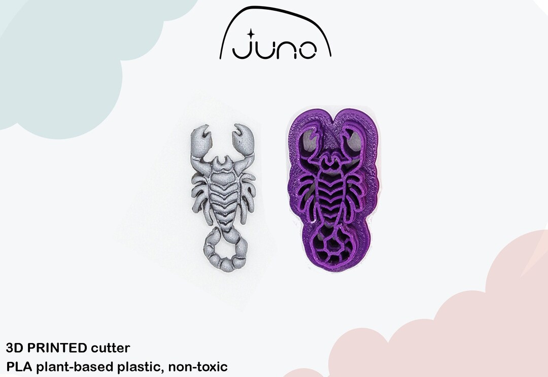 Scorpion Printed Clay, Polymer Clay, Cookie Cutter - Etsy