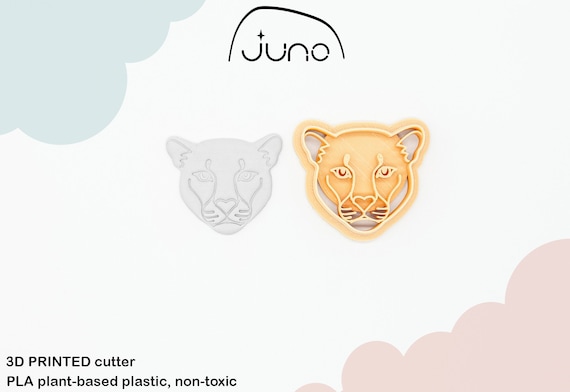 Cougar Puma Panther Face Printed Clay Polymer Clay Cookie | Etsy