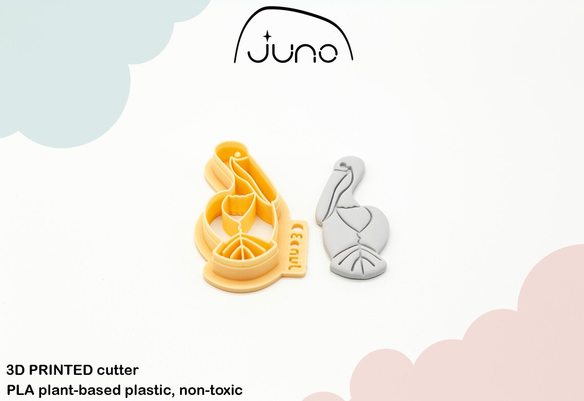 Pelican Printed Clay, Polymer Clay, Cookie Cutter - Etsy