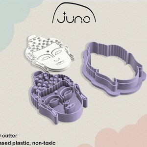 Buddha Cutter & Marker Set Printed Clay Polymer Clay Cookie - Etsy