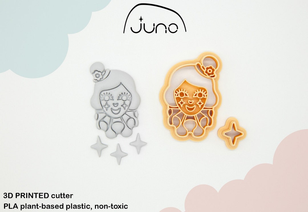 Smiling Clown Cookie Cutter: 3D Printed PLA Clay Cutter - Etsy