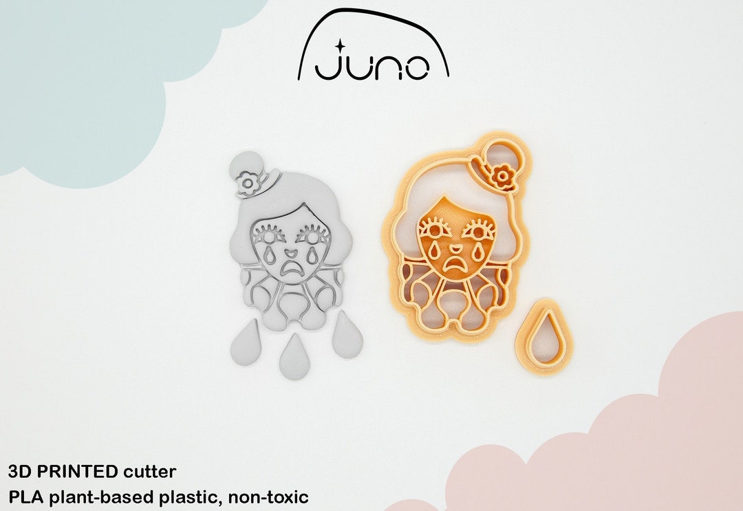 Crying Clown Sad Clown Printed Clay Polymer Clay Cookie - Etsy