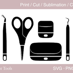 Cricut Tools Svg, Cricut Svg, Crafting Tools Svg, Cricut Tool Png, Ai ...