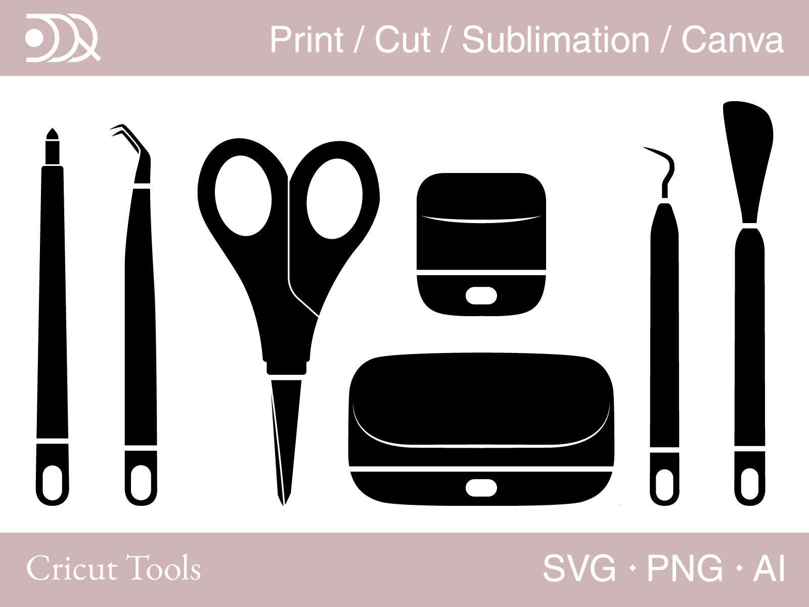 Cricut Tools Svg, Cricut Svg, Crafting Tools Svg, Cricut Tool Png, Ai ...