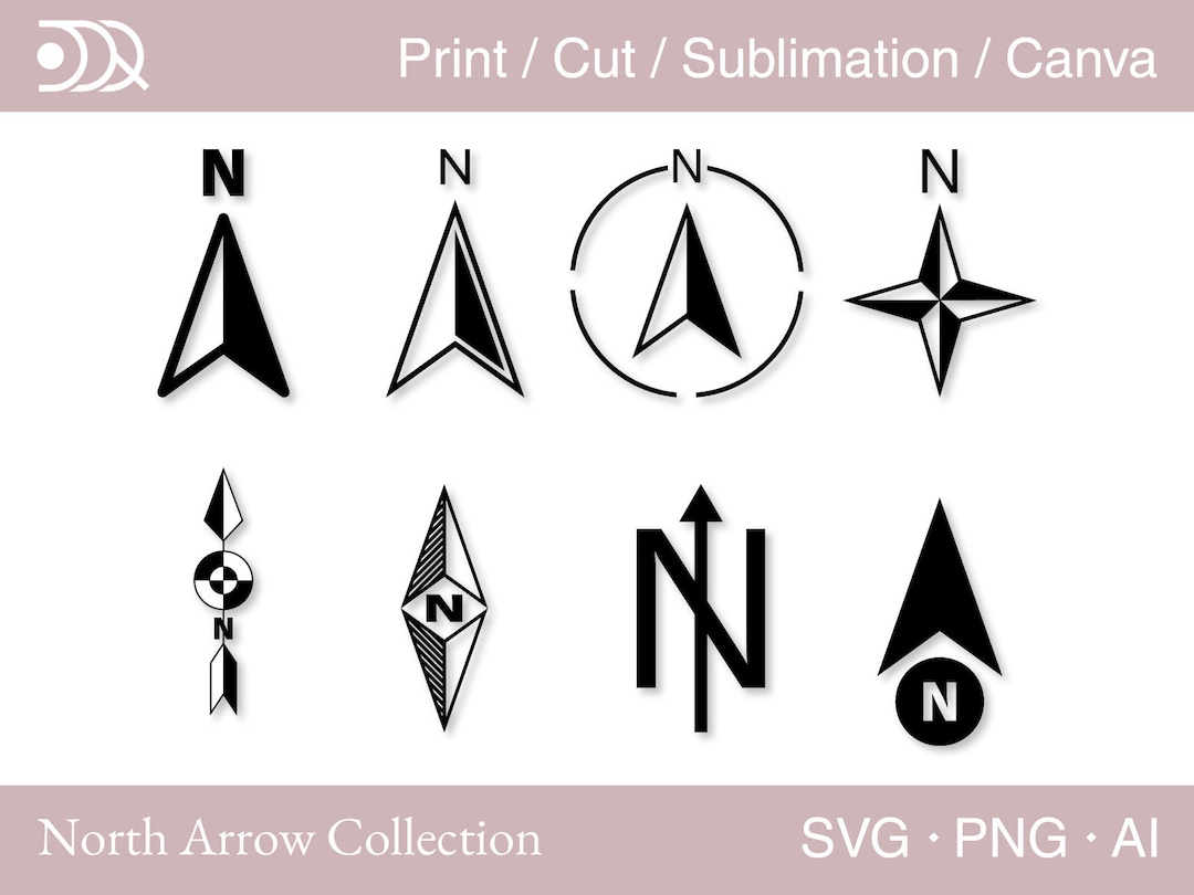 North Arrow Svg, Navigation Svg, Compass Svg, North Png, North Ai ...