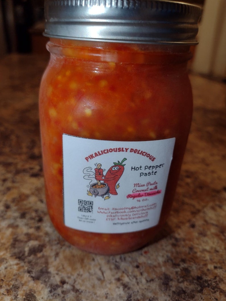 Guam Regular Pepper 16oz. Dinanche hot Pepper Paste - Etsy