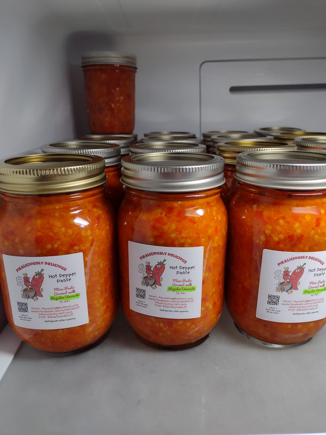 Guam Regular Pepper 16oz. Dinanche (hot Pepper Paste) - Etsy