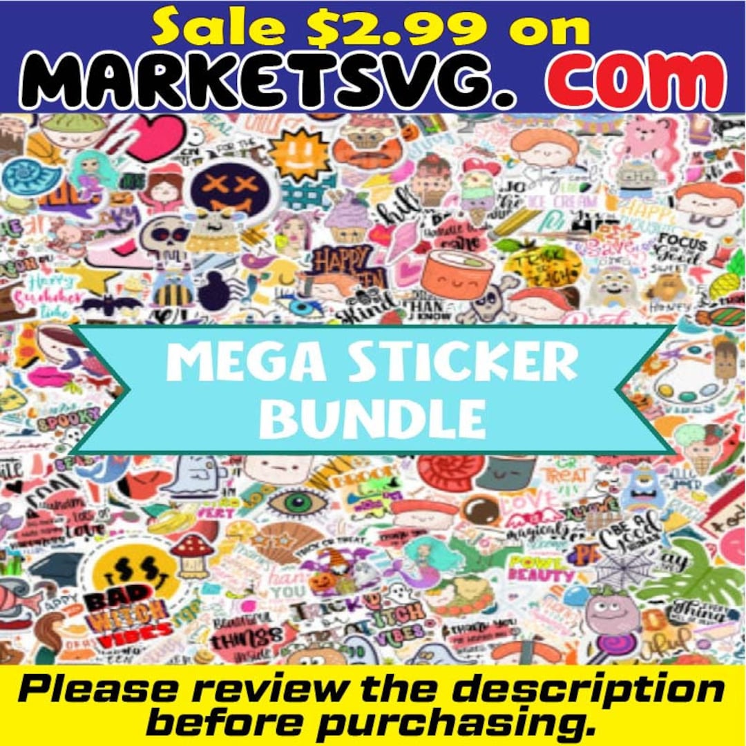 20000 SVG Sticker Bundle, PNG Printable Stickers,digital Sticker Pack ...